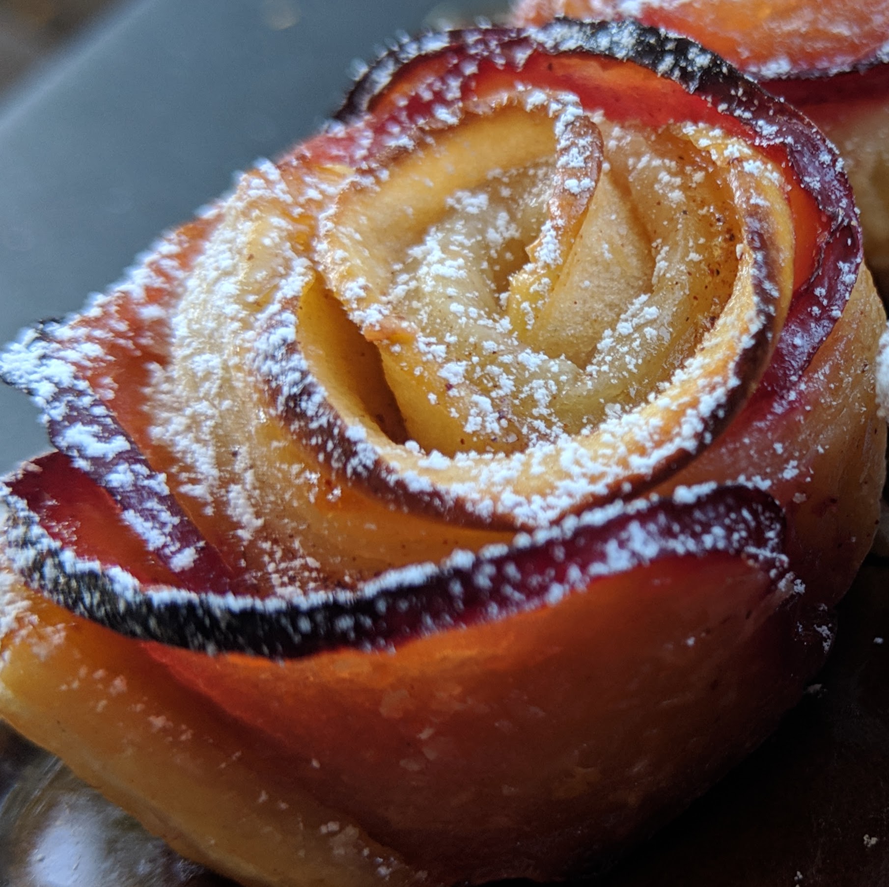 Mini Fruit Rose Tarts - Sizzling Bite Desserts Sizzling Bite